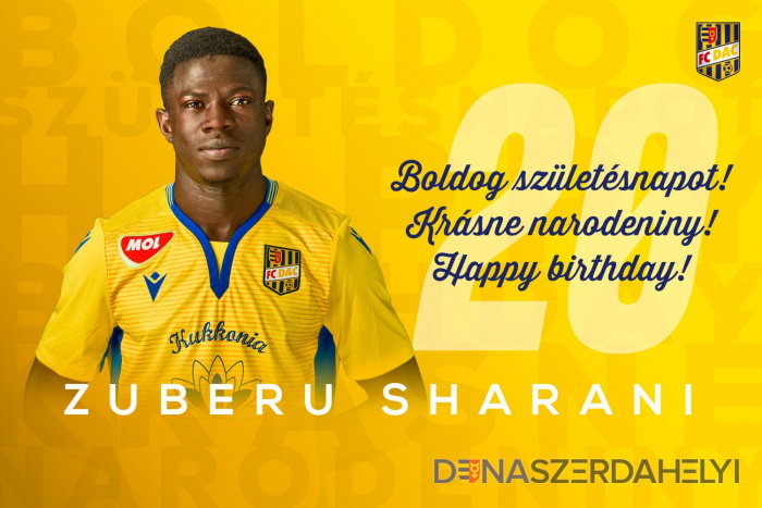 Narodeniny: Zuberu Sharani včera mal 20! | Dunajskostredský