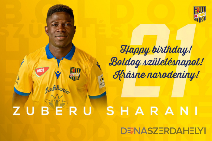 Narodeniny: Zuberu Sharani má dnes 21! | Dunajskostredský